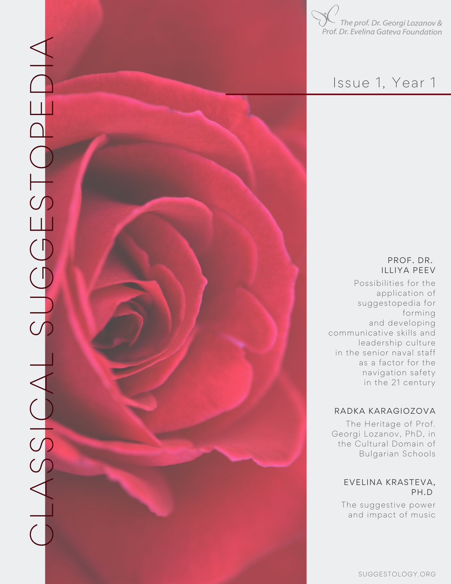 Suggestology.org | Journal of Classical Suggestopedia Issue 1